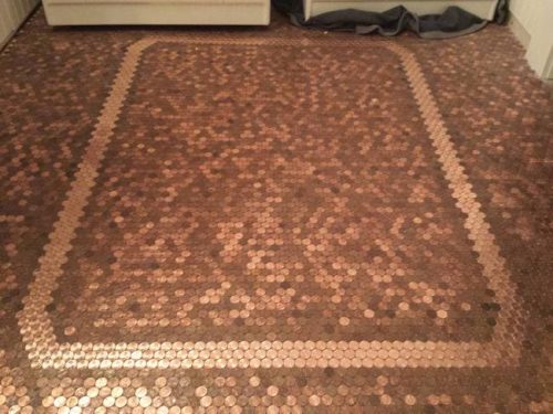 Try DIY Penny Floor Home Decoration Projects : Its Stunning - Sad To ...
