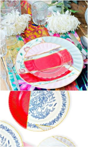 12 Fun DIY Decorative Plate Ideas - Sad To Happy Project