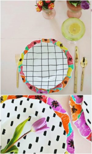 12 Fun DIY Decorative Plate Ideas - Sad To Happy Project