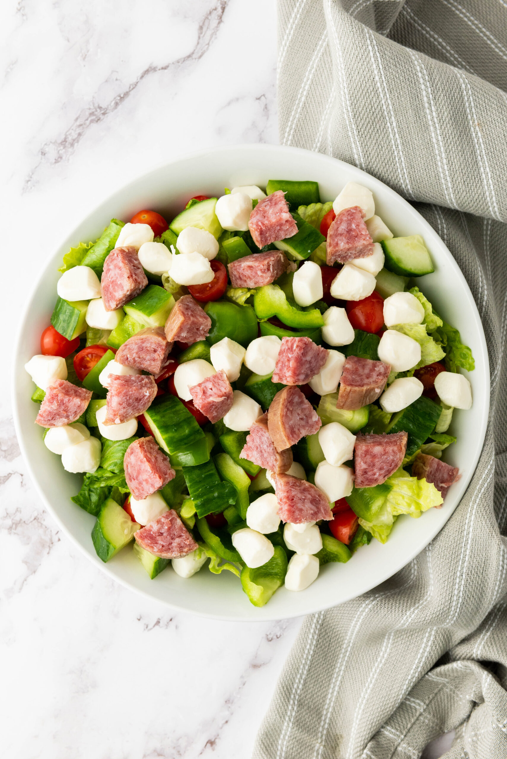 Italian Chopped Salad Recipe - Sad To Happy Project