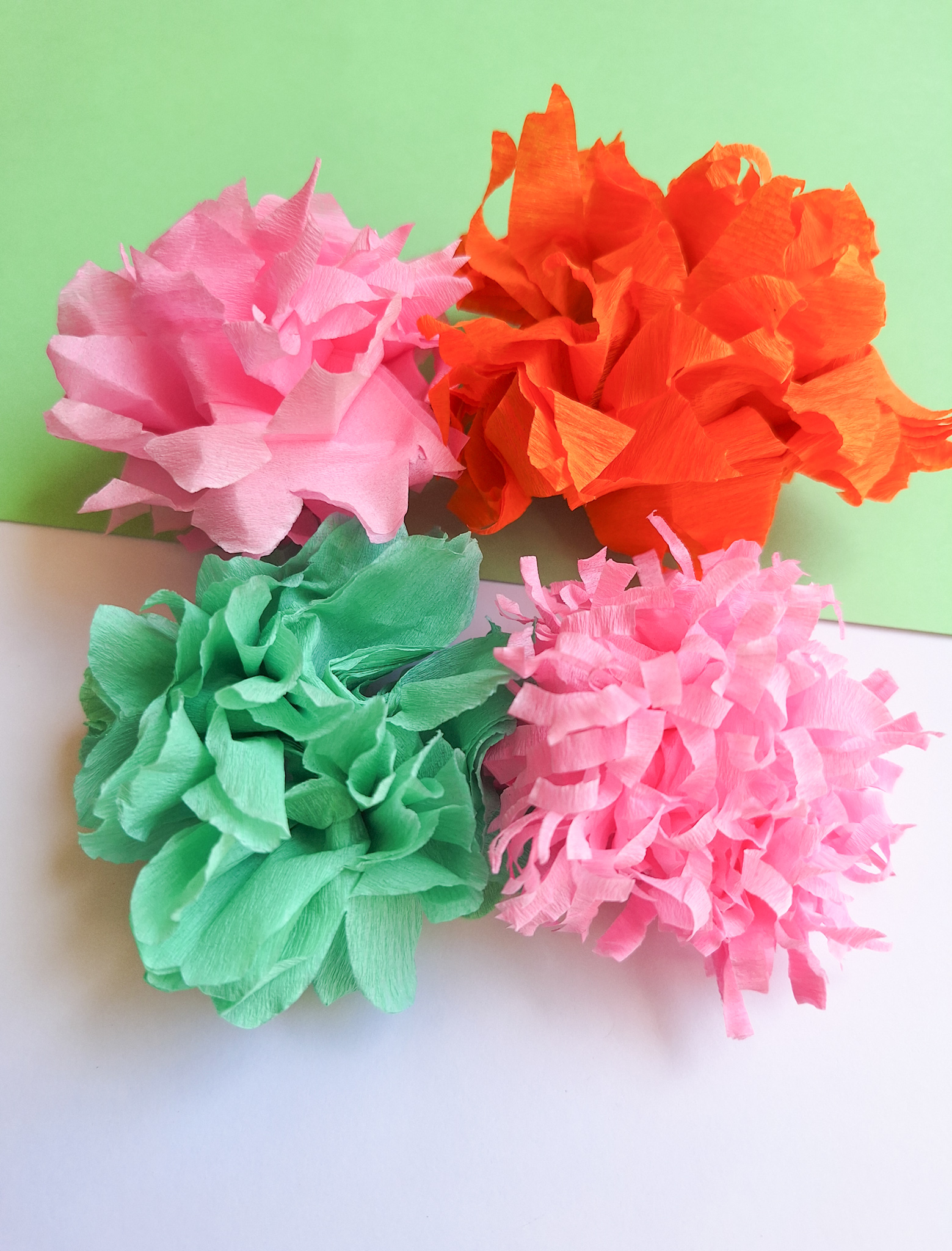 Tissue Paper Flower Craft for Kids - Sad To Happy Project