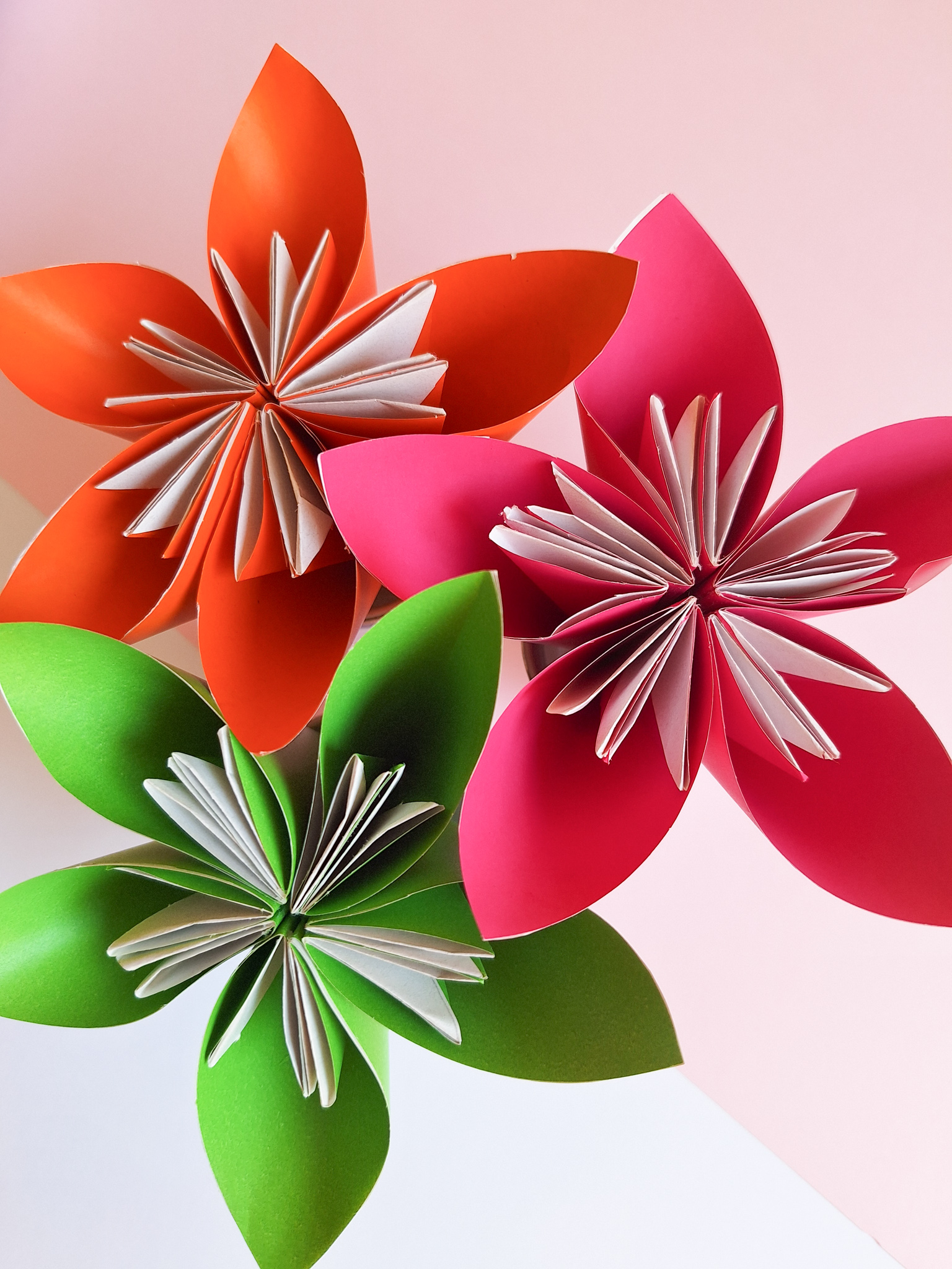 Origami Flower Paper Craft - Sad To Happy Project